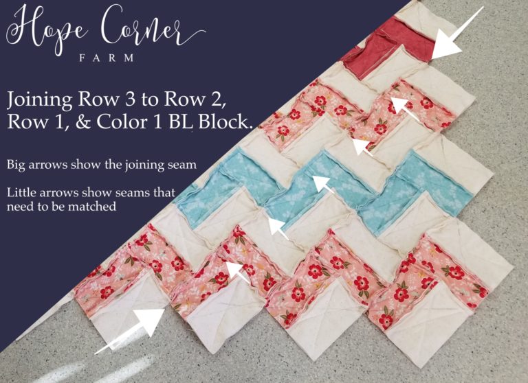 Rag Quilt - Chevron Style - Hope Corner Farm