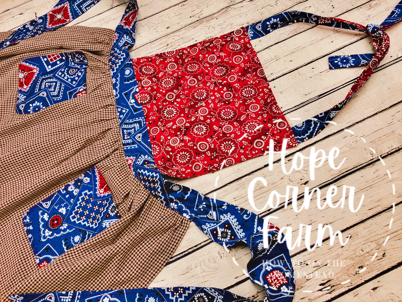 DIY Vintage Full Apron Pattern and Tutorial - Hope Corner Farm