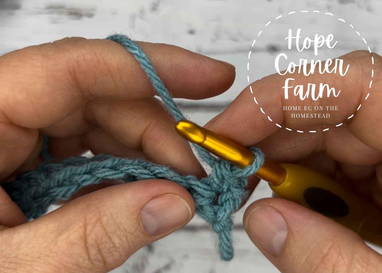 How to Granule Stitch in Crochet - Hope Corner Farm