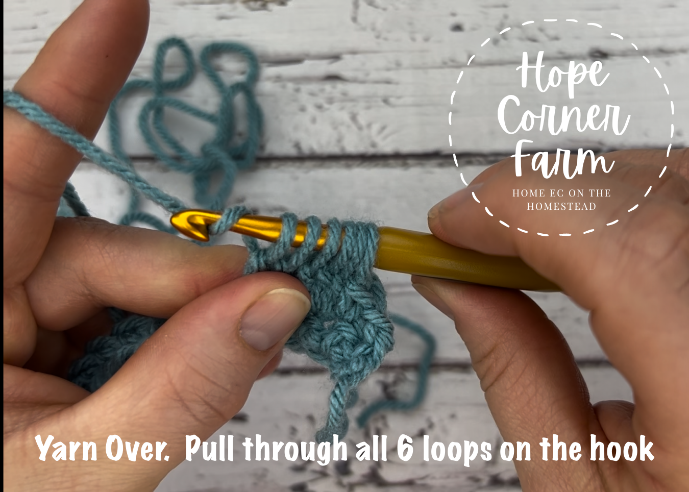 How to Spot Stitch in Crochet - Textured Crochet Stitch - Hope Corner Farm