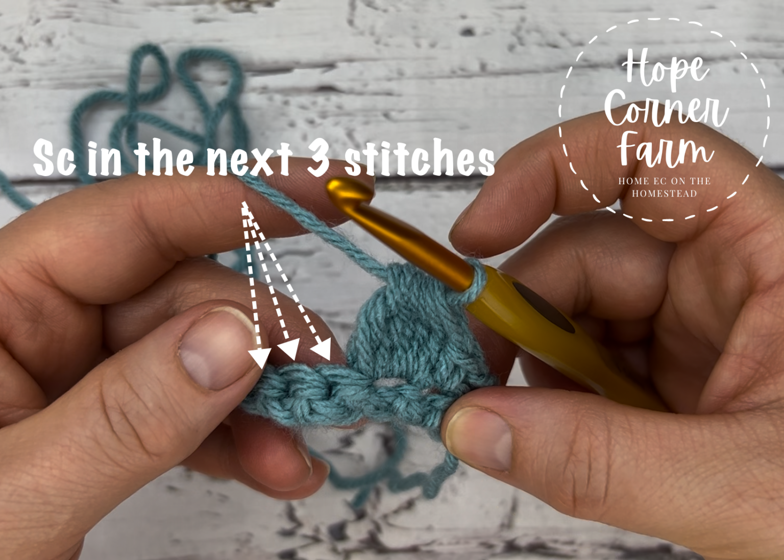 How to Spot Stitch in Crochet - Textured Crochet Stitch - Hope Corner Farm