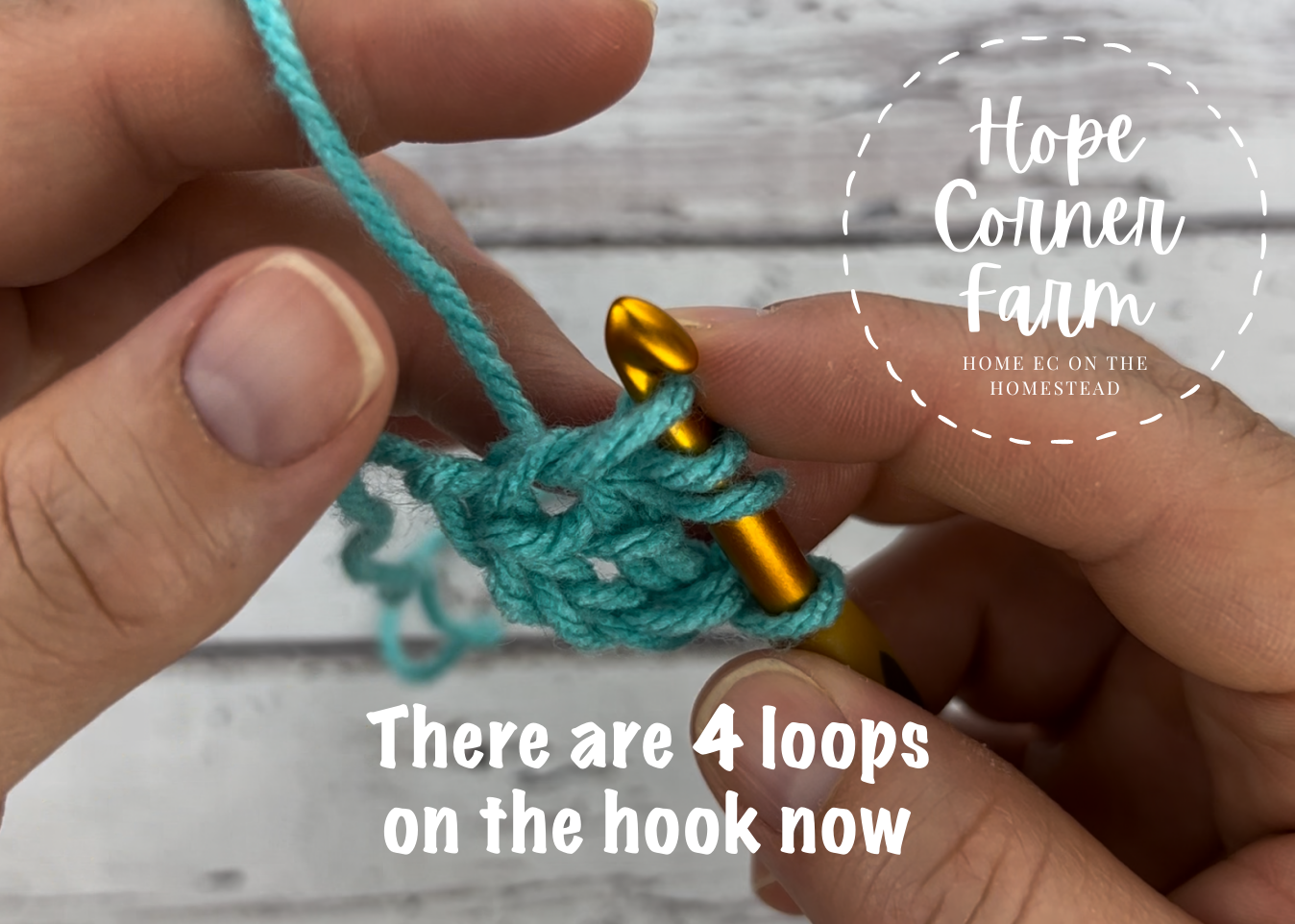 How to Foundation Treble Crochet - Hope Corner Farm