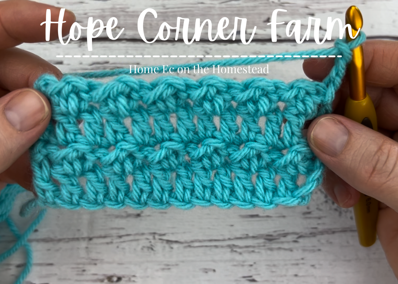 How to Floret Stitch in Crochet - Hope Corner Farm