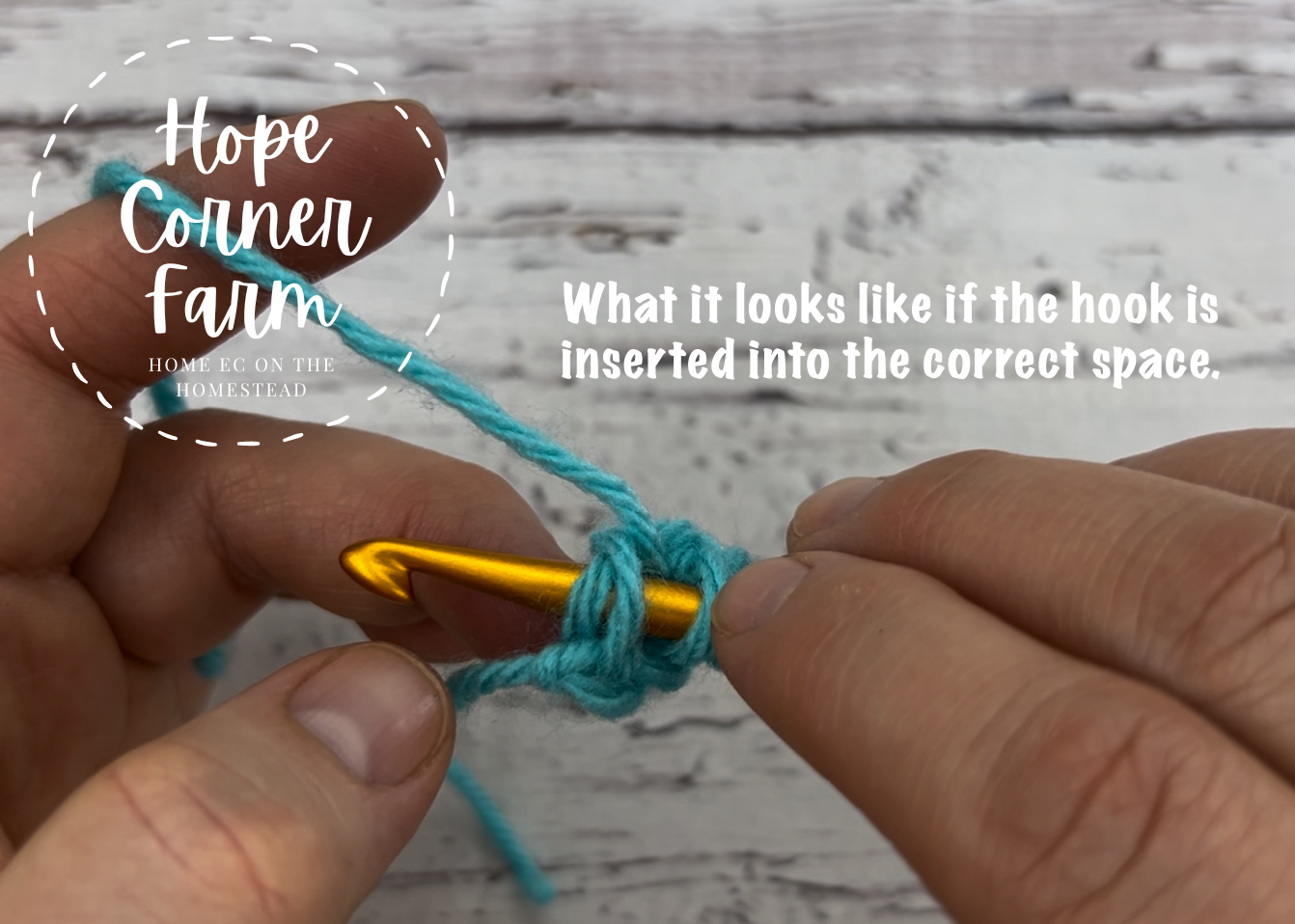 How to Foundation Double Crochet Stitch - Hope Corner Farm