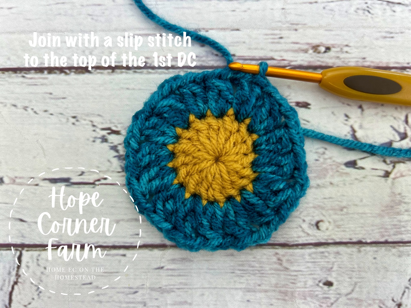 Simple Granny Square Pattern and Tutorial - Hope Corner Farm