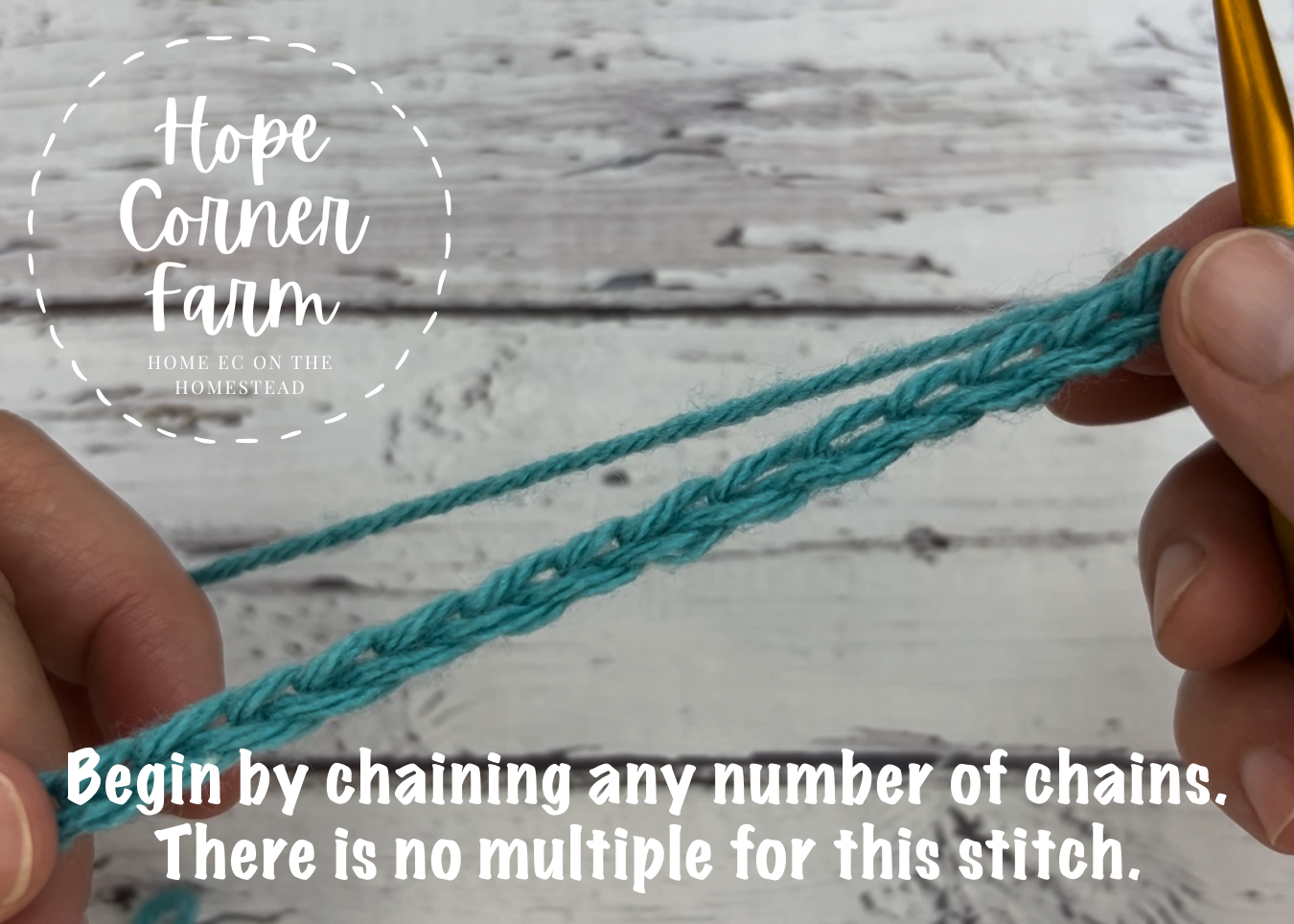 How to Yarn Over Slip Stitch in Crochet - Hope Corner Farm