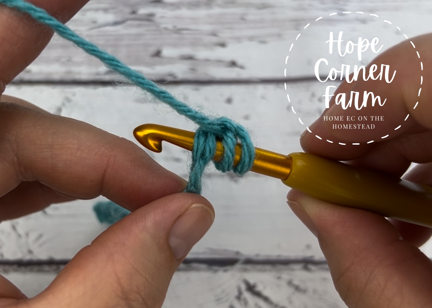 How to Yarn Over Slip Stitch in Crochet - Hope Corner Farm