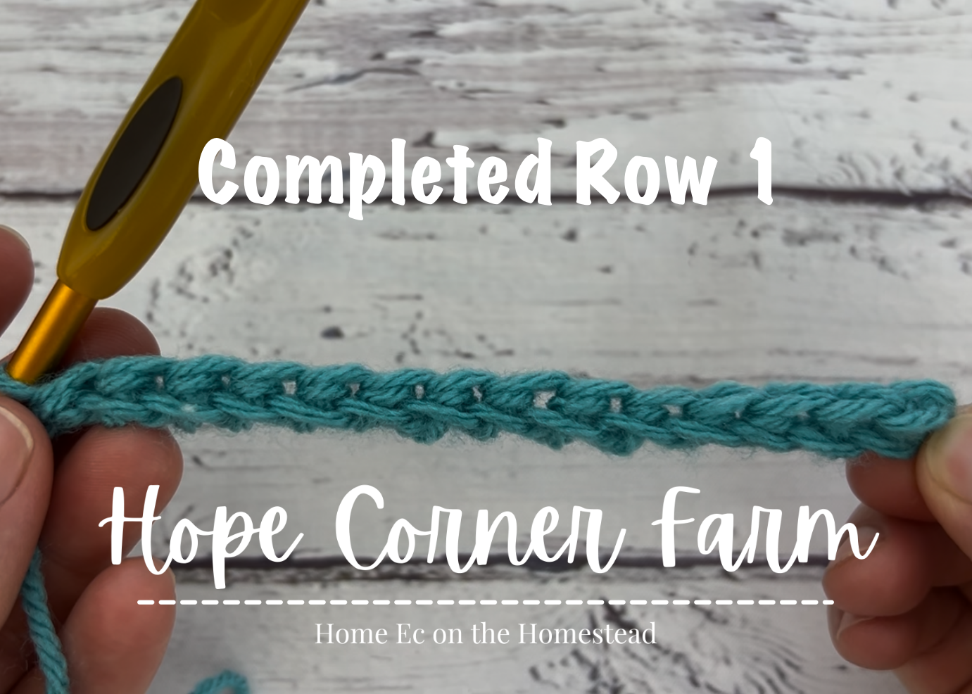 How to Yarn Over Slip Stitch in Crochet - Hope Corner Farm
