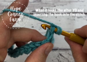 How to Yarn Over Slip Stitch in Crochet - Hope Corner Farm
