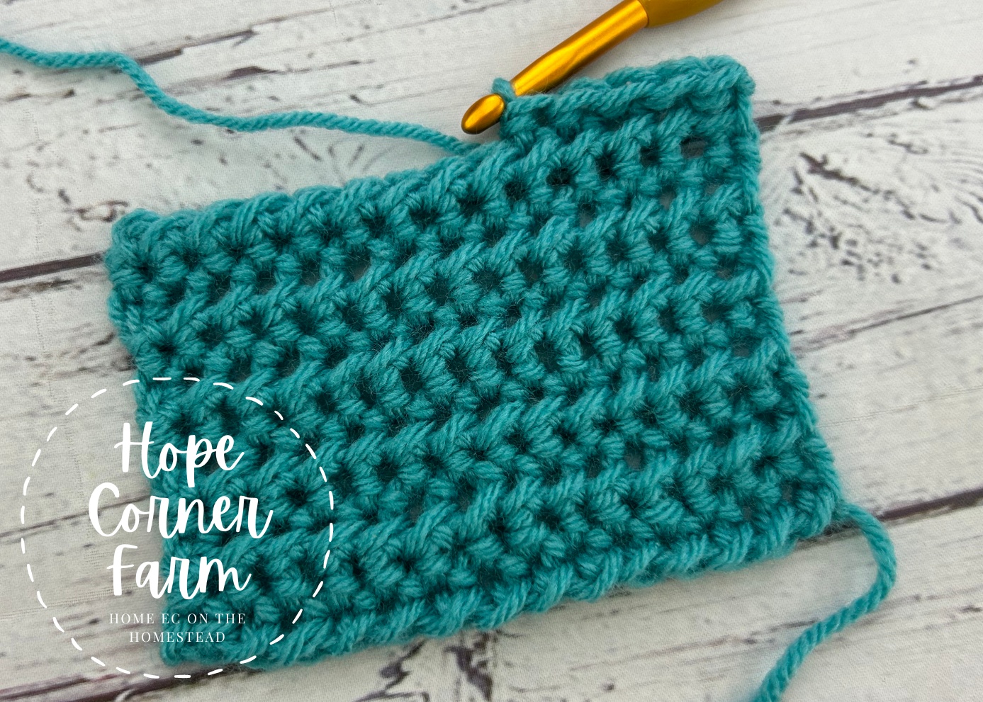 How to Yarn Over Slip Stitch in Crochet - Hope Corner Farm