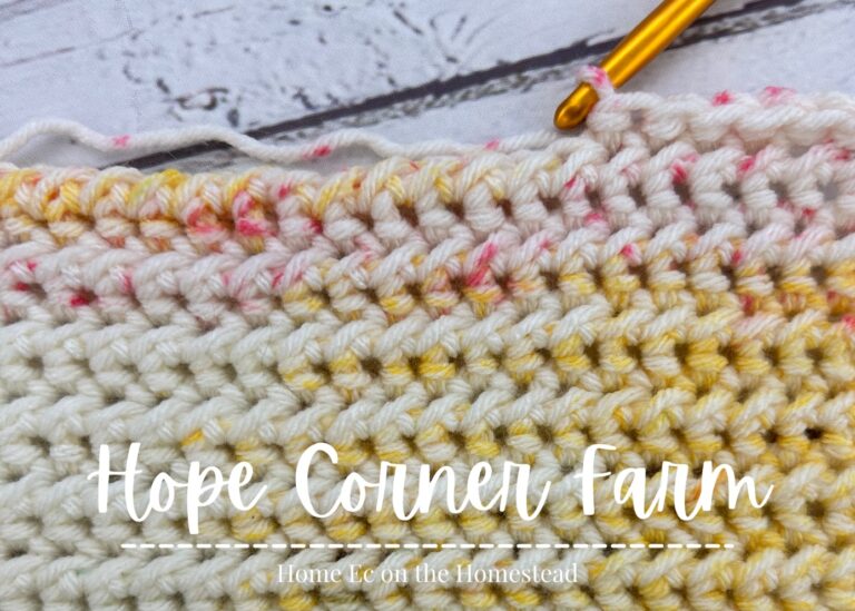 How to Yarn Over Slip Stitch in Crochet - Hope Corner Farm