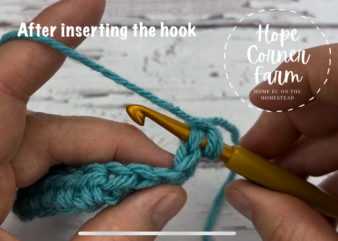 How to Half Double Crochet Stitch - Hope Corner Farm